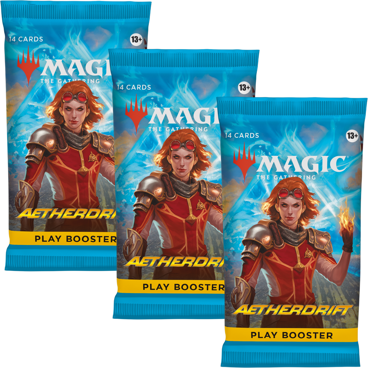 MTG Aetherdrift Play Booster Pack x3 – Halcyon Games