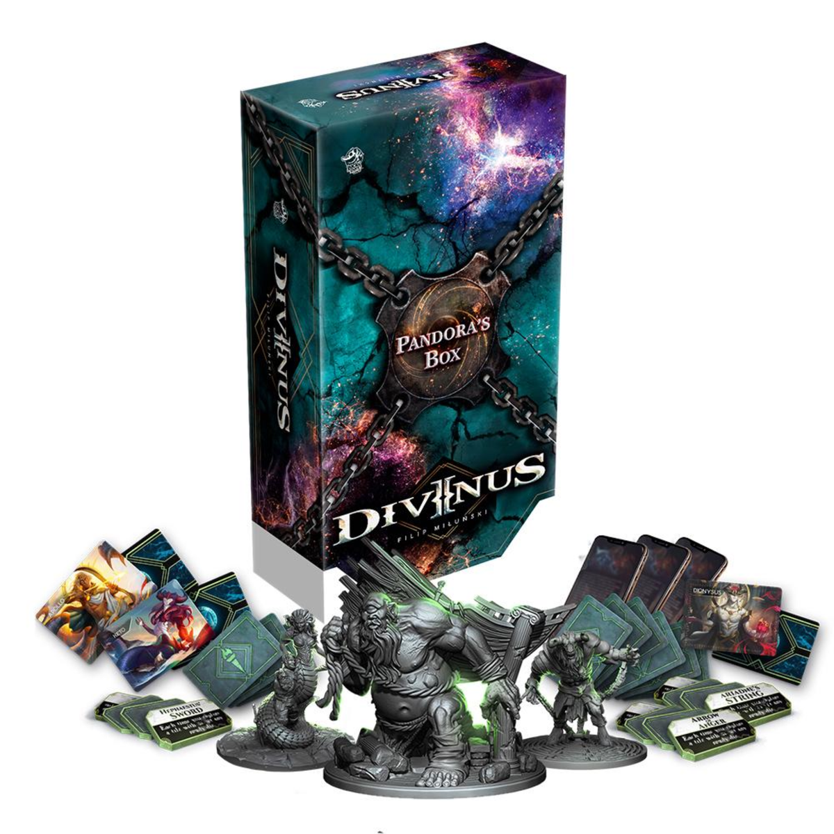 Divinus Board Game + Recharge Pack and Pandora's Box Expansion ...