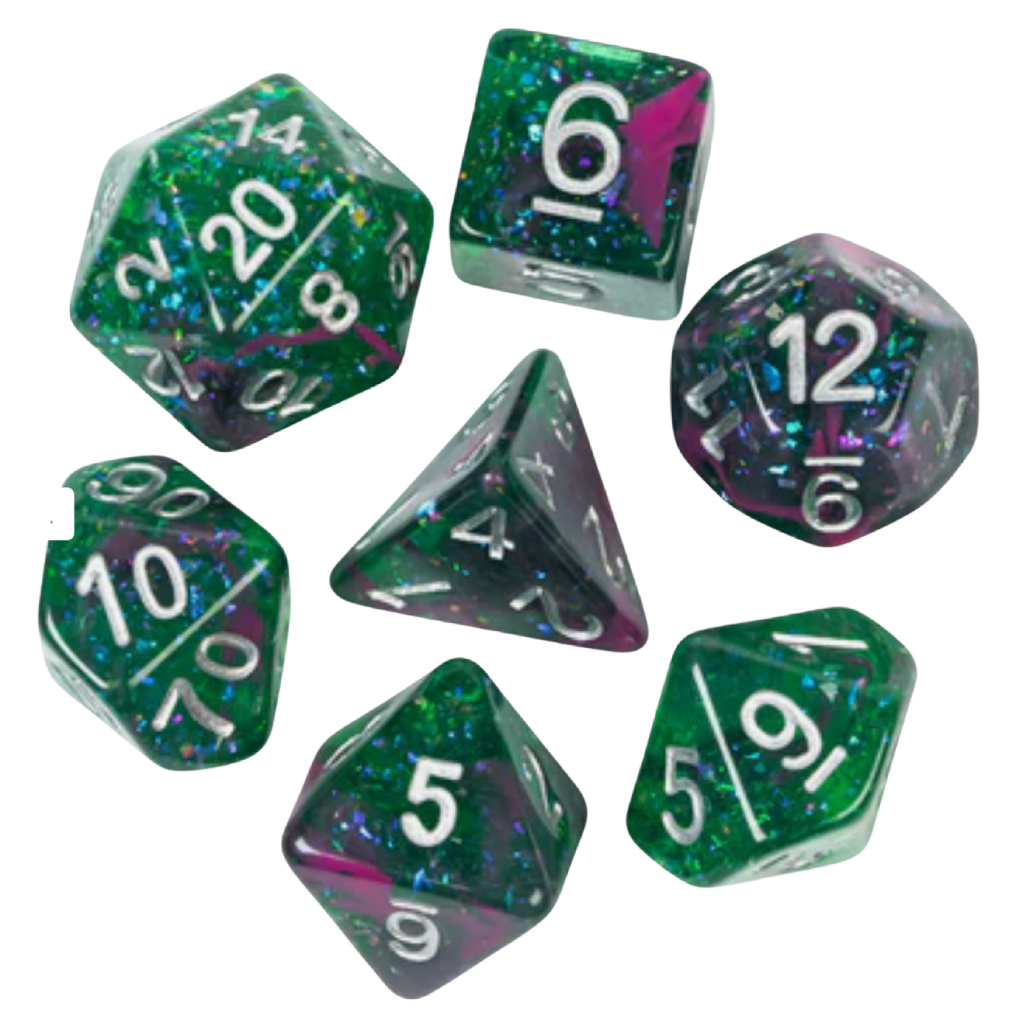 FBG RPG Dice Set Glow Stick – Halcyon Games