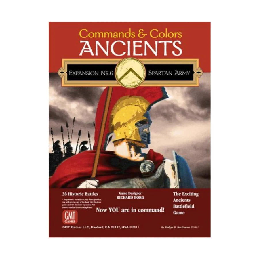 Command and Colors Ancients Expansion Nr. 6 Spartan Army (2012 Edition ...