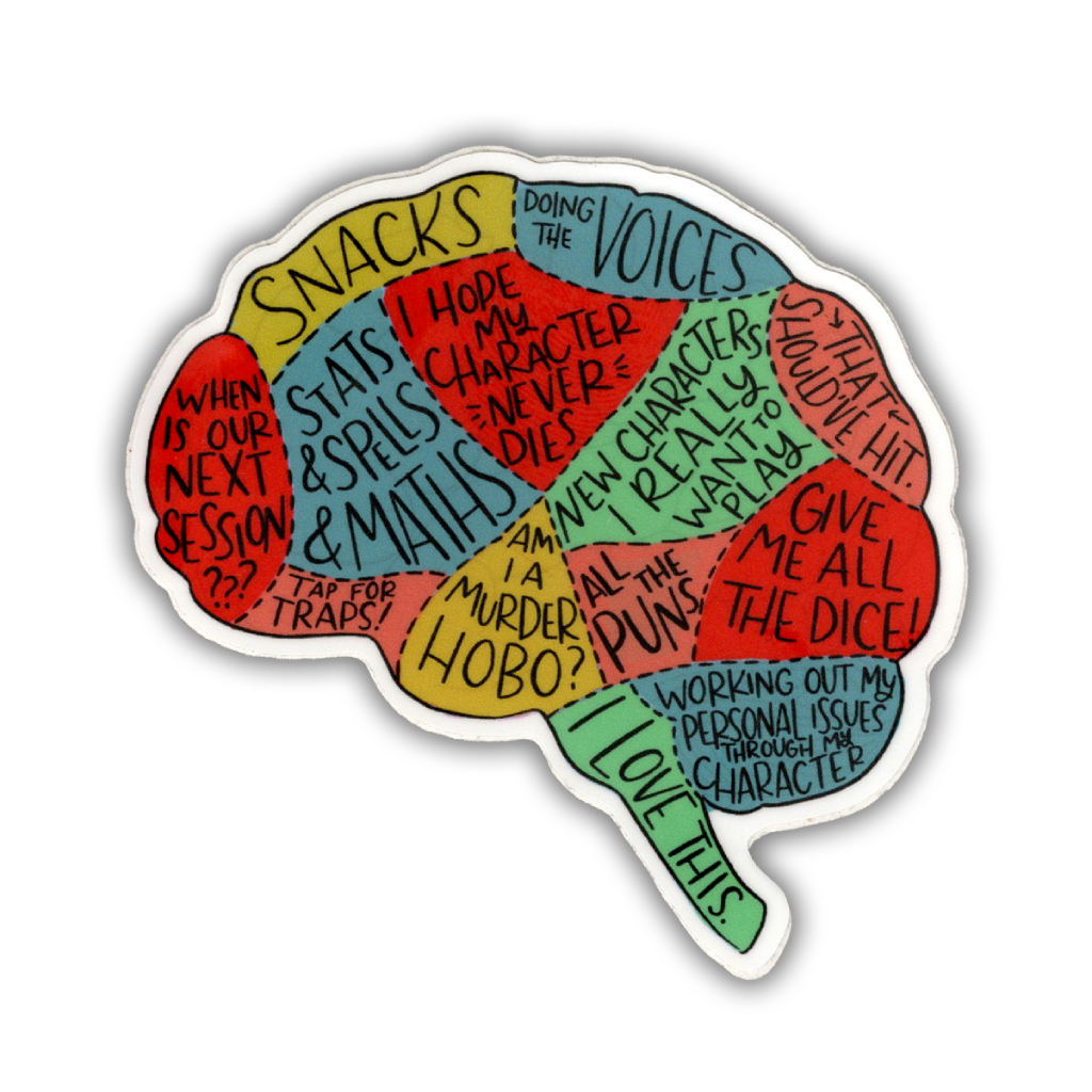 Sticker: RPG Brain – Halcyon Games